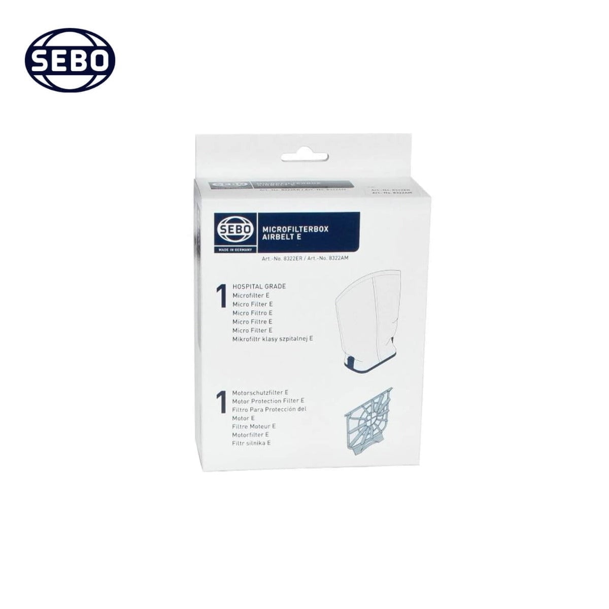 Sebo Airbelt E Series Microfilter Box Set #8322AM - Walmart.com