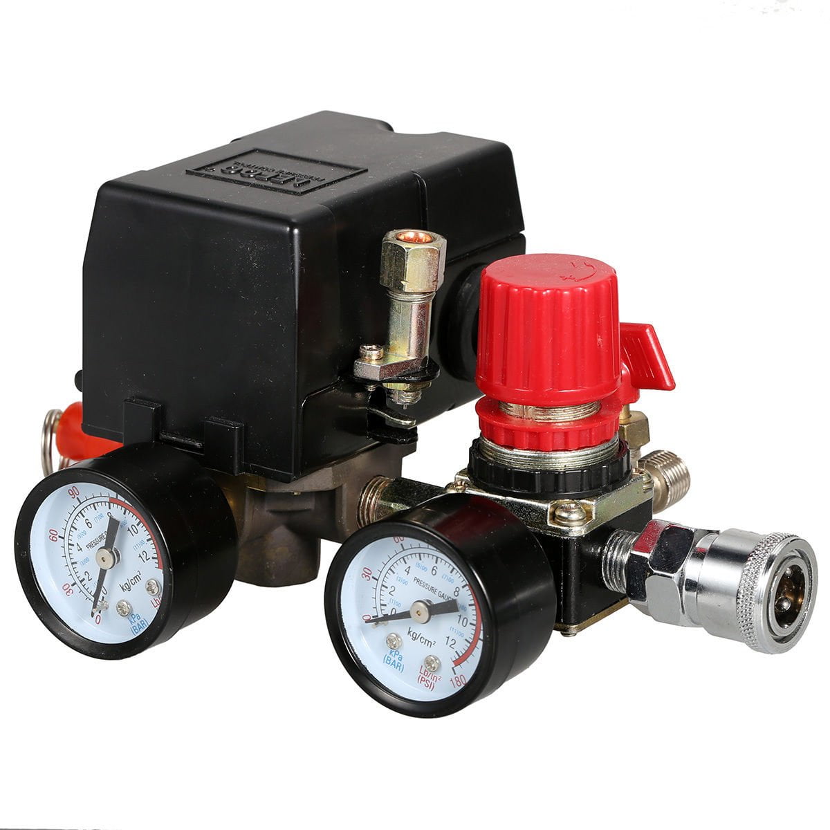 Secbolt Pressure Switch Manifold Regulator Gauges Air Compressor ...
