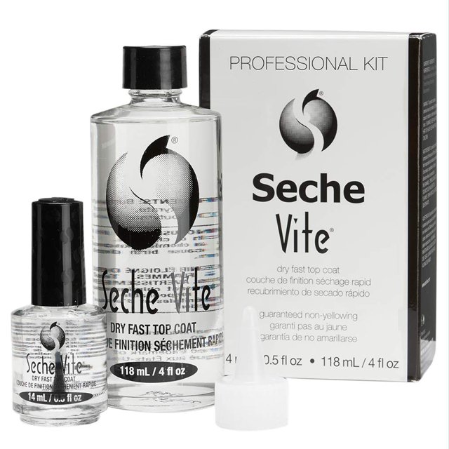 Seche Vite Professional Refill AIF9 Kit, High-Gloss Clear Top Coat for ...