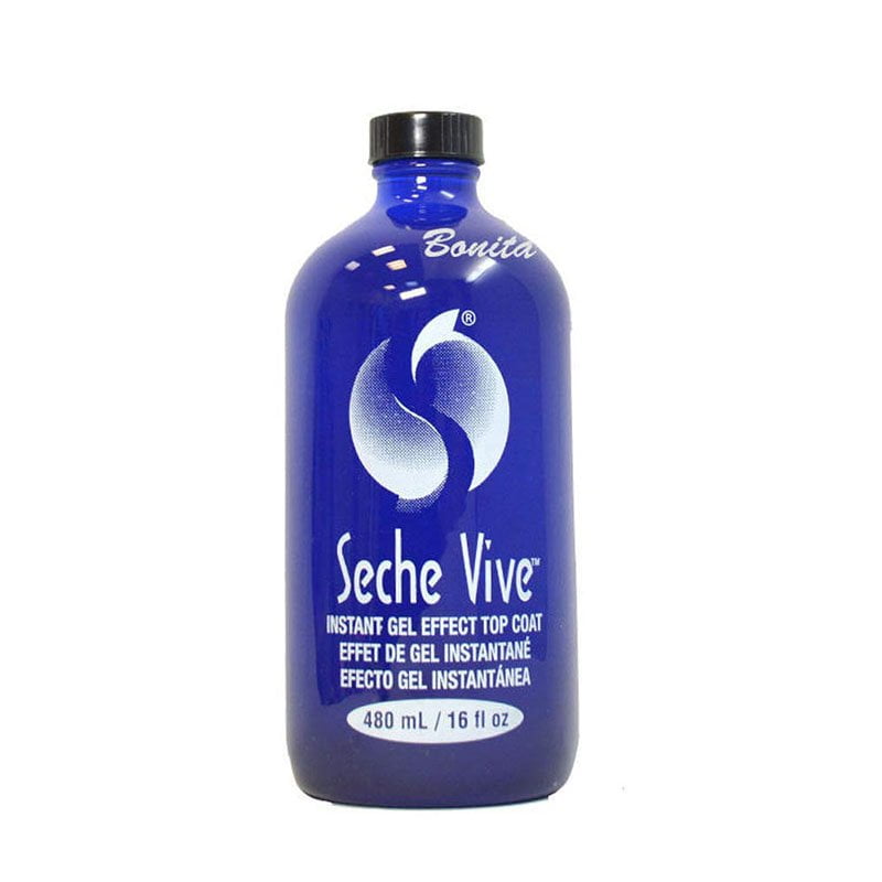 Seche Vive Professional Instant Gel Effect Top Coat for Nail Polish, 16 ...
