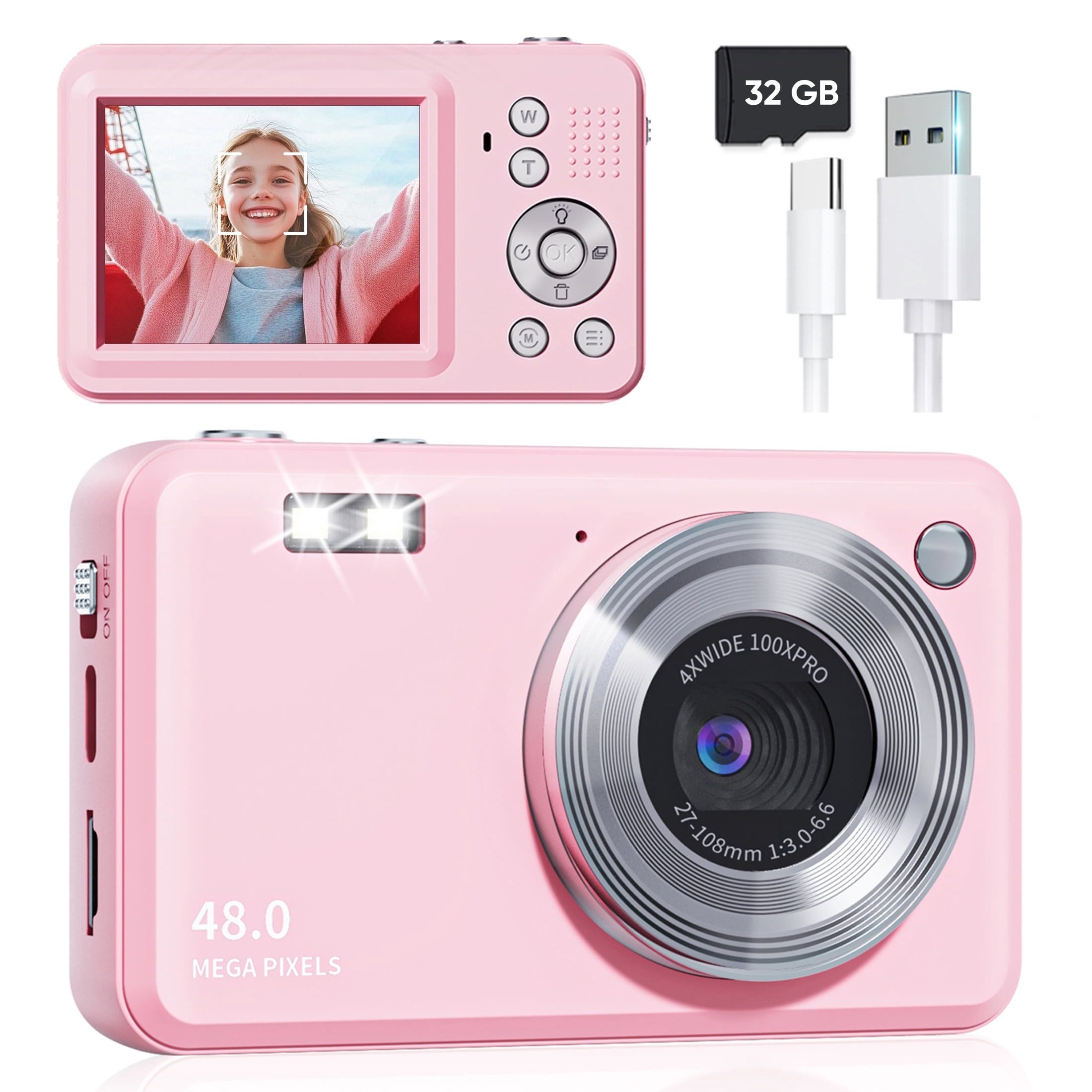 Seckton Upgraded Point and Shoot Digital Camera 48MP with 18x Digital ...