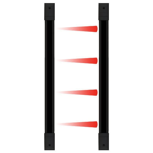 Seco-Larm Enforcer Curtain Sensors, Outdoor, 4 Beams, 22.5 In., Black ...