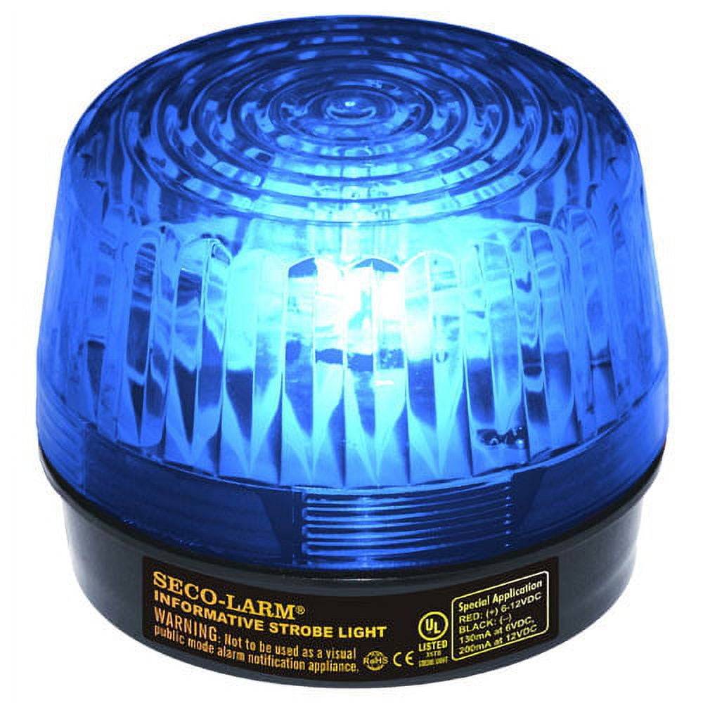Seco-Larm Enforcer LED Strobe Light, Blue Lens (SL-1301-BAQ/B ...