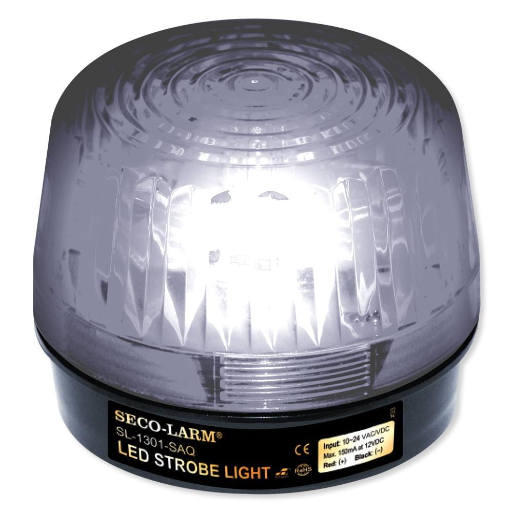Seco-Larm Enforcer LED Strobe Light, Clear Lens (SL-1301-BAQ/C ...