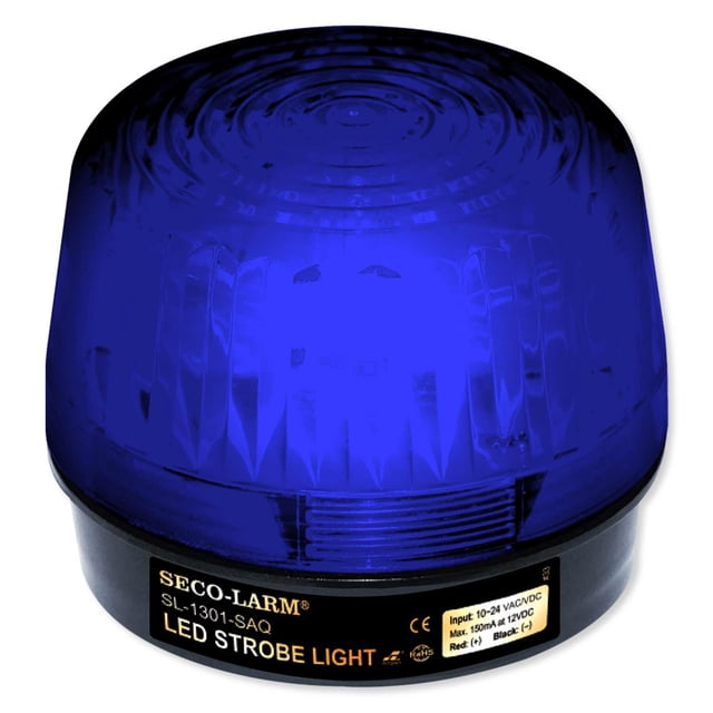 Seco-Larm Enforcer LED Strobe Light with Built-In Programmable Siren ...