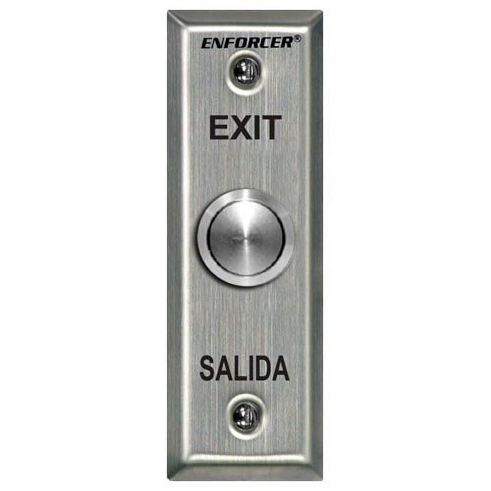 Seco-Larm Enforcer Push-To-Exit Plate, Vandal Resistant, Slimline (SD ...