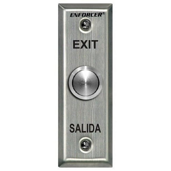 Seco-Larm Enforcer Push-To-Exit Plate, Vandal Resistant, Slimline (SD ...