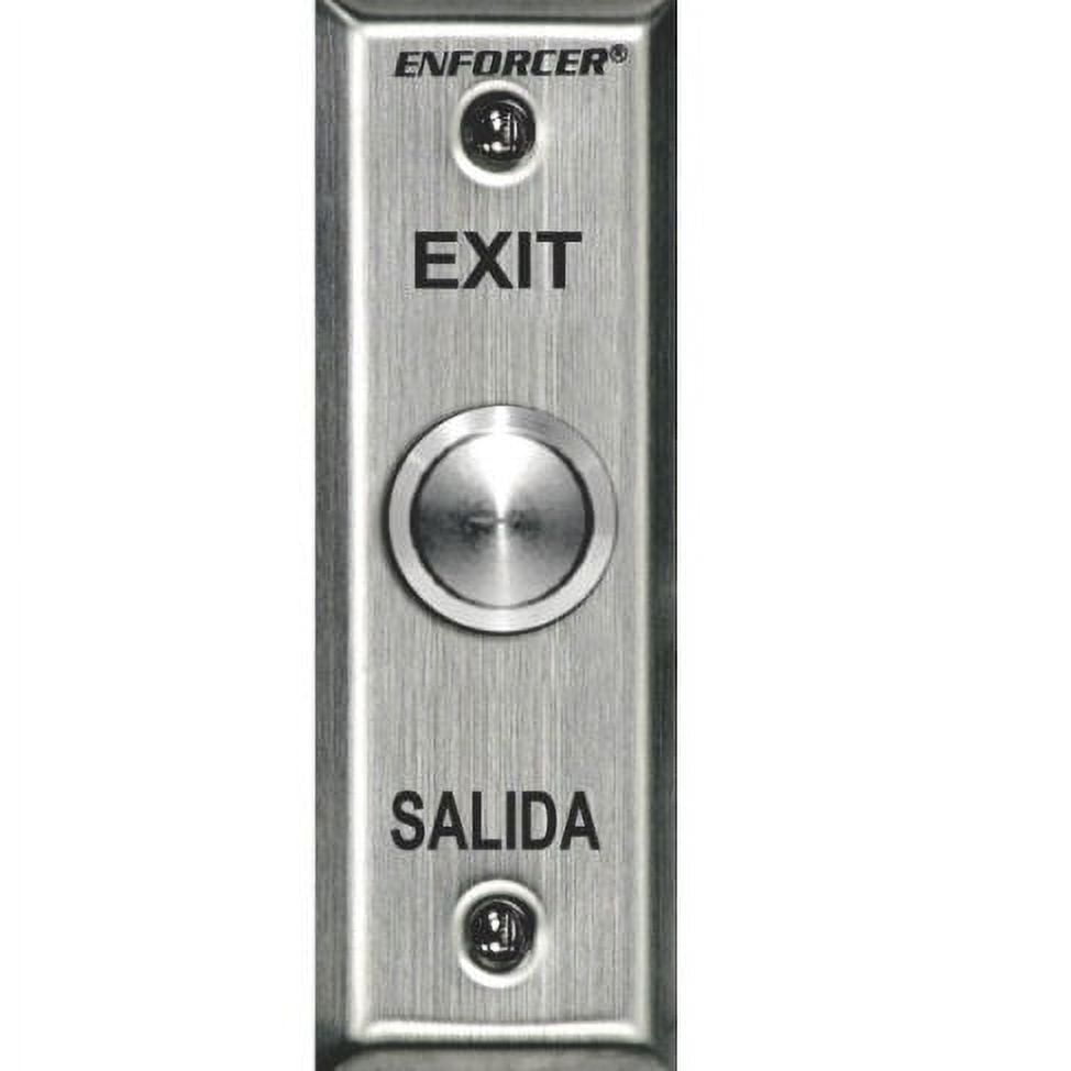 Seco-Larm Enforcer Push-To-Exit Plate, Vandal Resistant, Slimline (SD ...