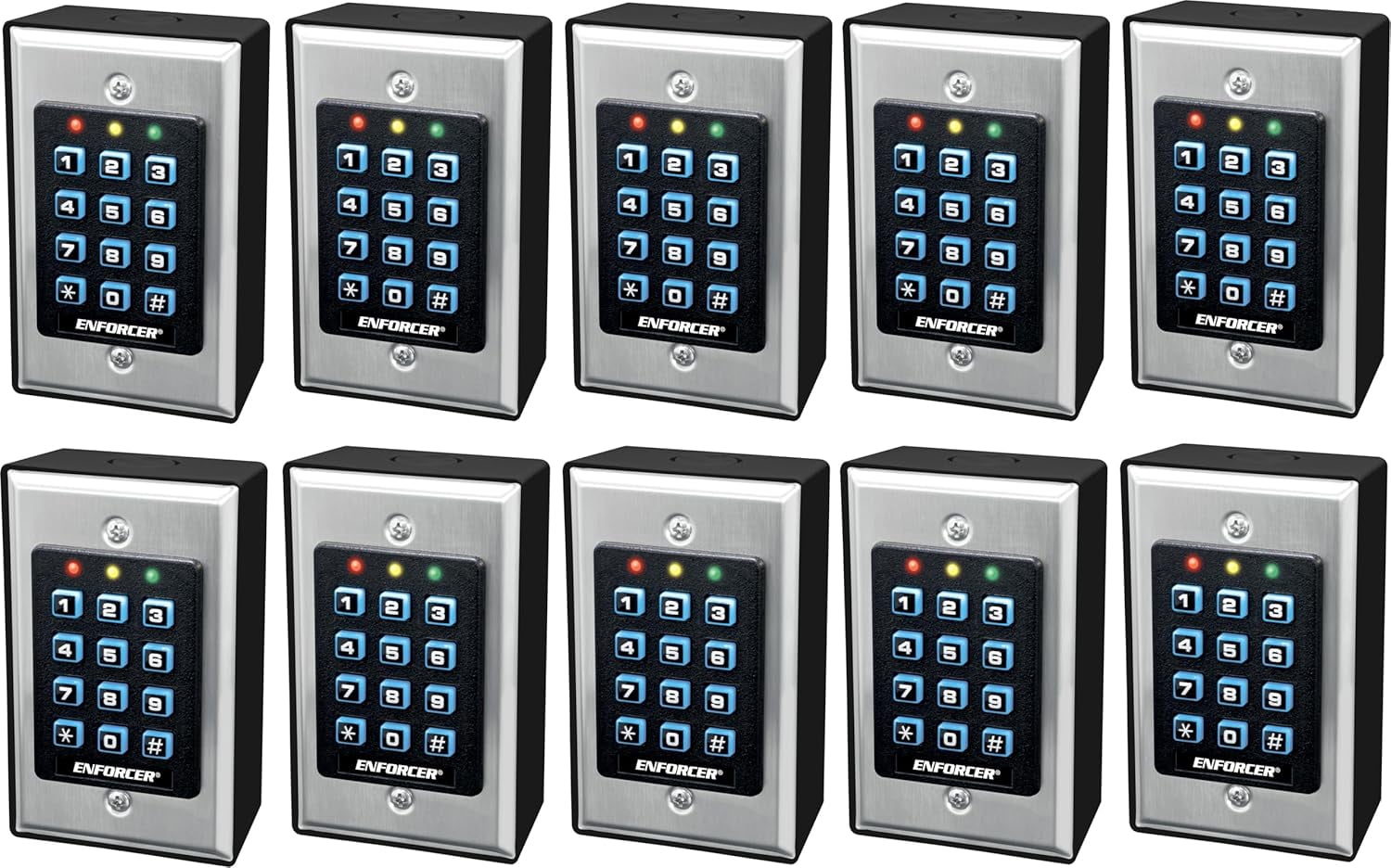 Seco-Larm SK-1011-SDQ Enforcer Access Control Keypad (Pack of 10), Up ...