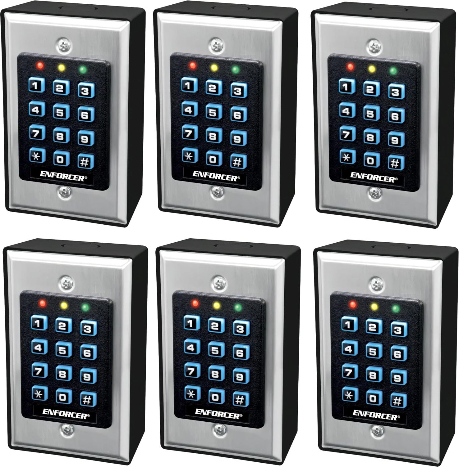 Seco-Larm SK-1011-SDQ Enforcer Access Control Keypad (Pack of 6), Up to ...