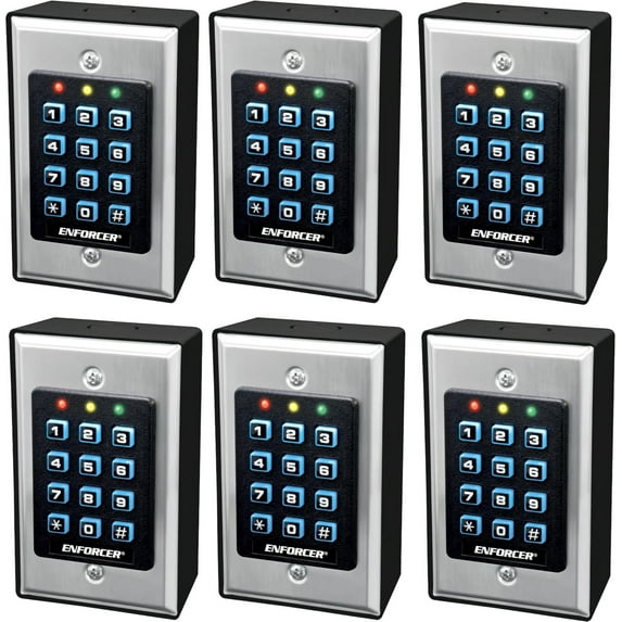 Seco-Larm SK-1011-SDQ Enforcer Access Control Keypad (Pack of 6), Up to ...