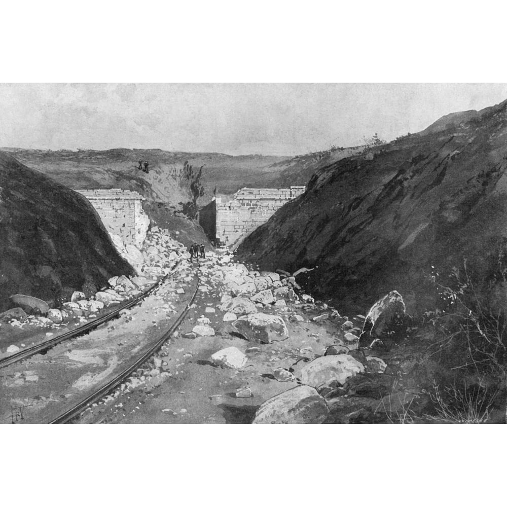 Second Boer War 1900. Ntunnel At Laing'S Nek In Drakensberg South ...