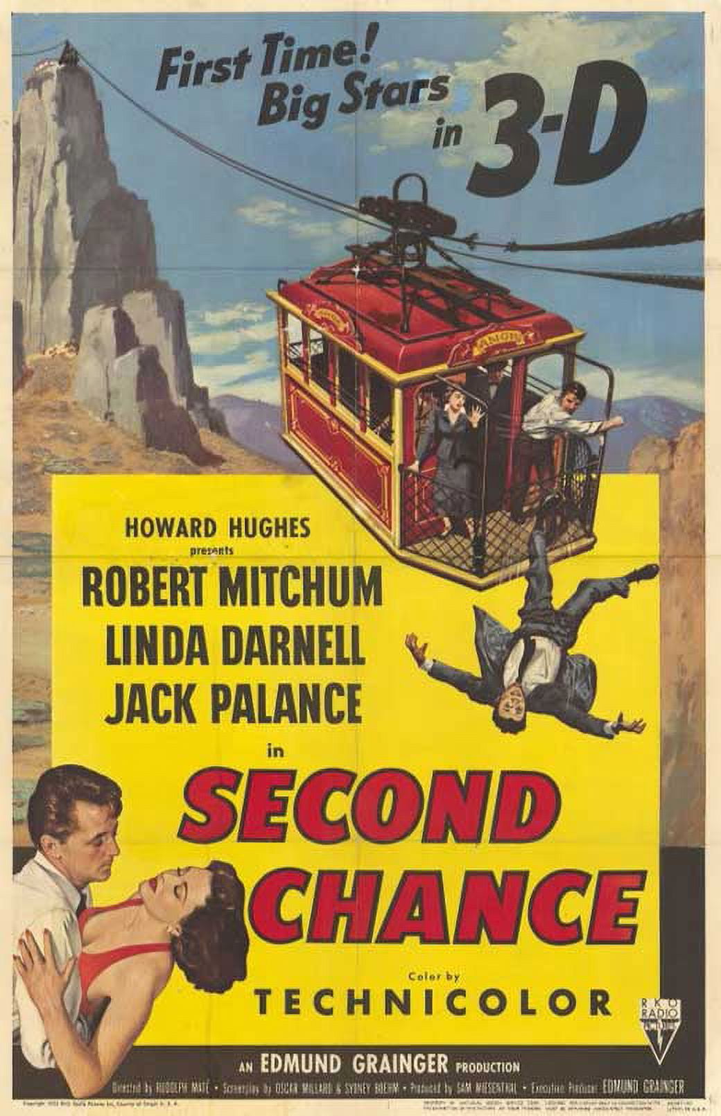 Second Chance - movie POSTER (Style A) (11" x 17") (1953) - Walmart.com