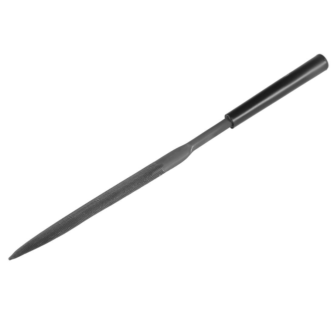Second Cut Steel Half Round Needle File with Plastic Handle, 5mm x ...