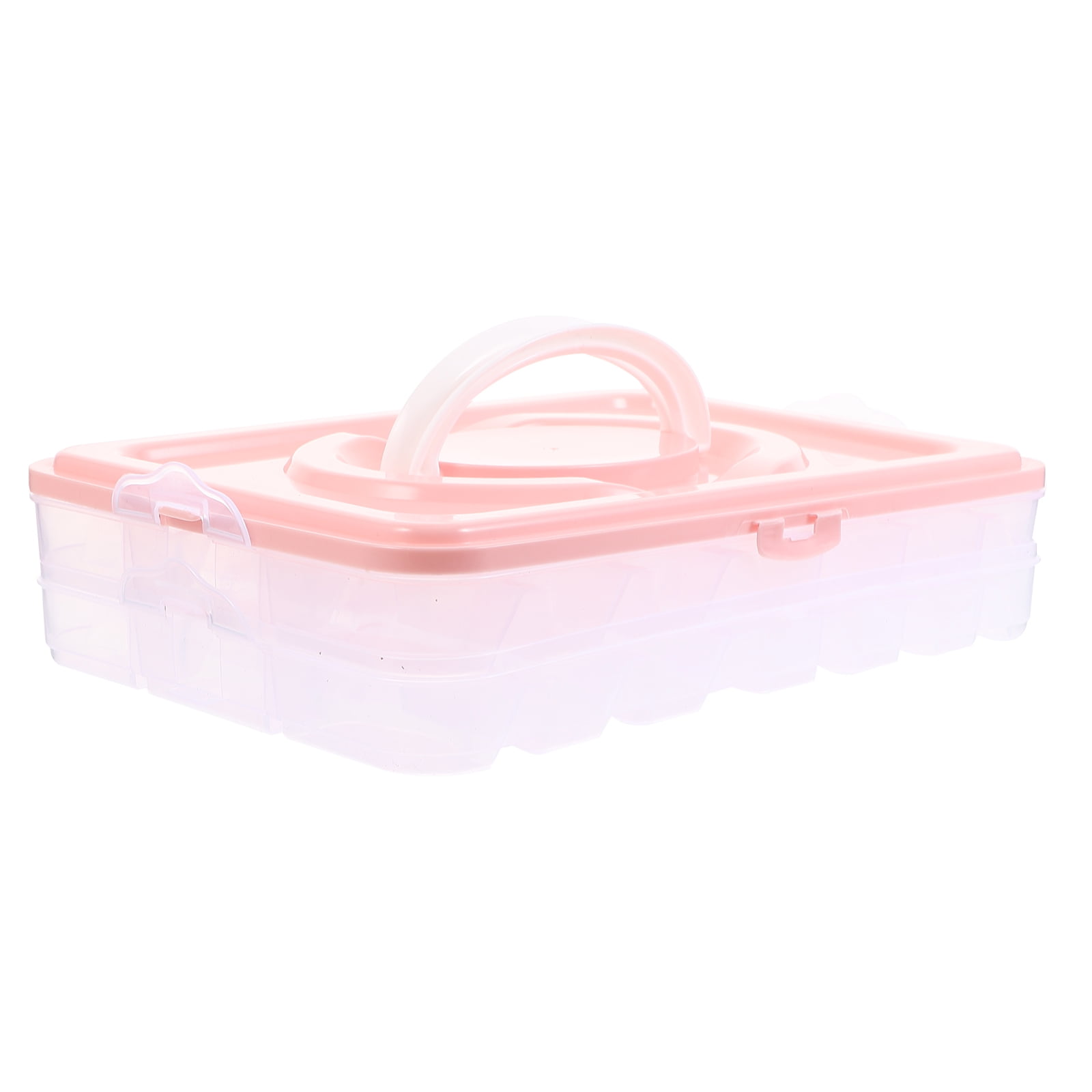 MEIBUTYUP Household Food Grade Pink Rectangular Dumpling Case for Fresh ...