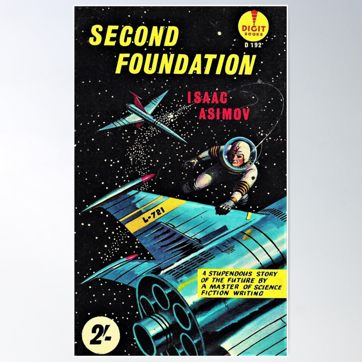 Second Foundation - Isaac Asimov Poster Wall Art, Modern Wall Decor For ...