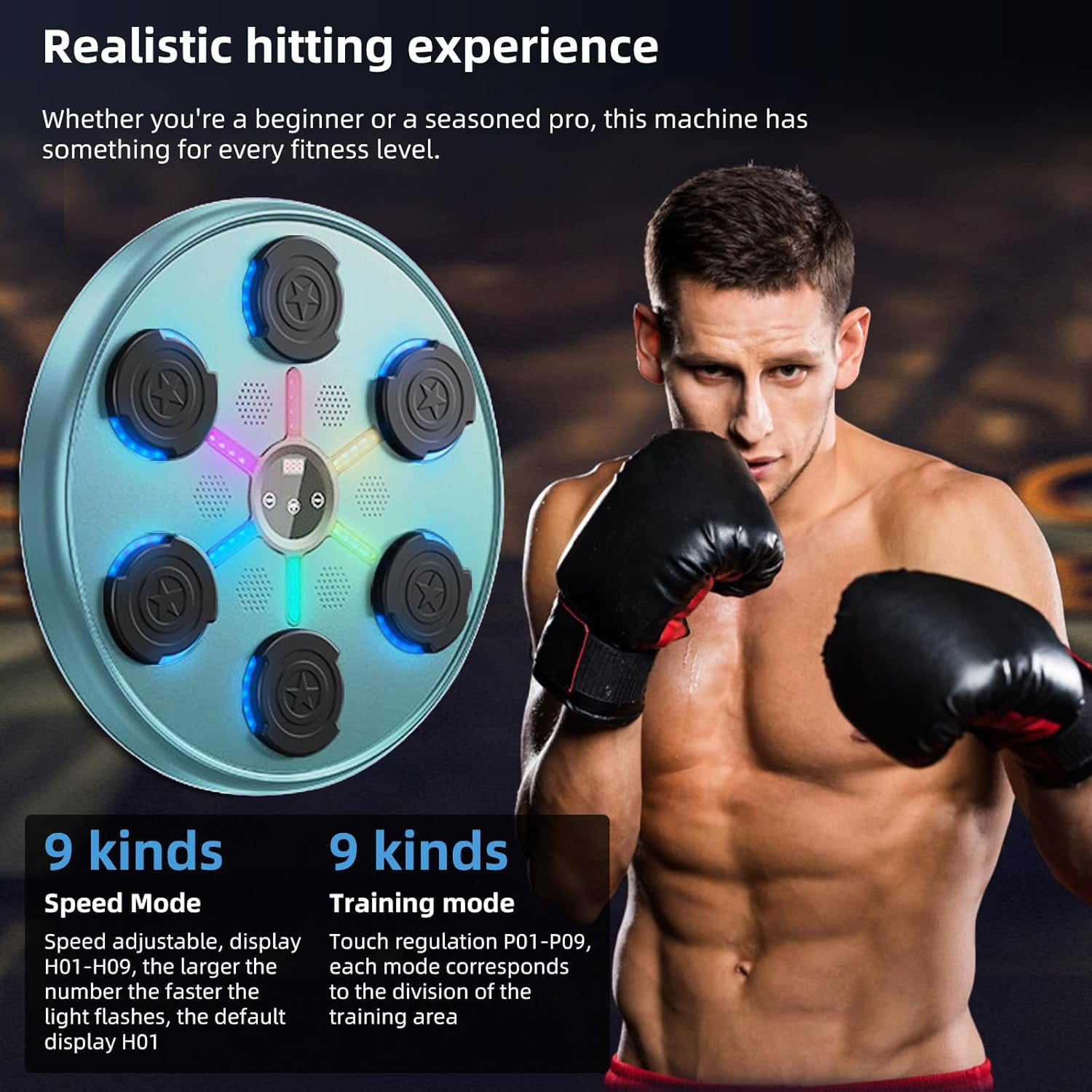 Second Generation Music Boxing Machine with Boxing Gloves, Boxing ...