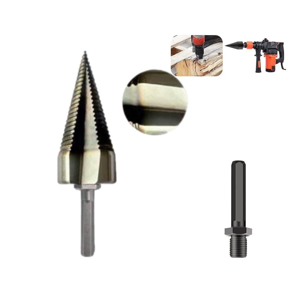 Second Generation Sharp Wood Drill Bit Firewood Splitter U Anti-Skid ...