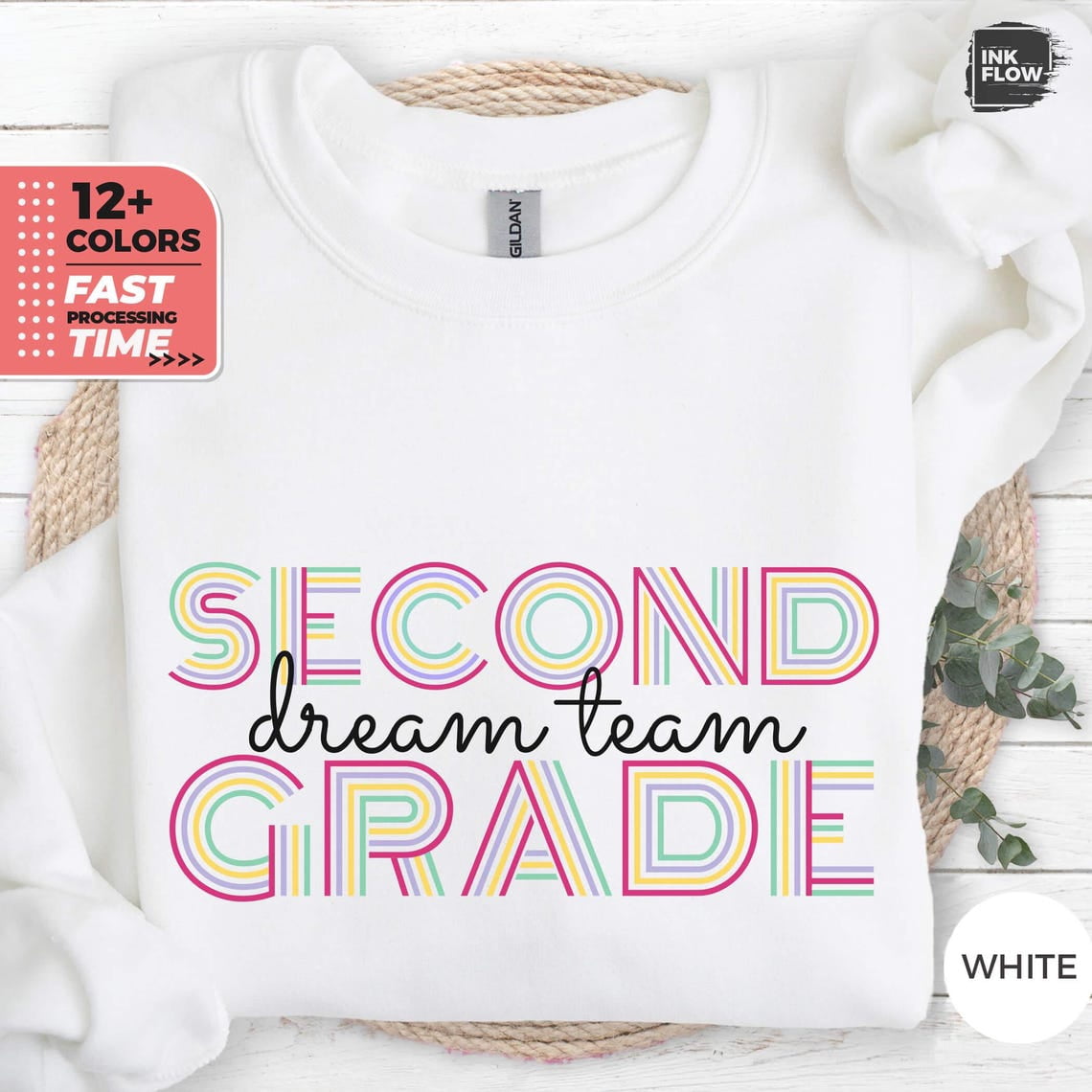 Second Grade Dream Team Sweatshirt, 2nd Grade Team Shirt, New Teacher ...