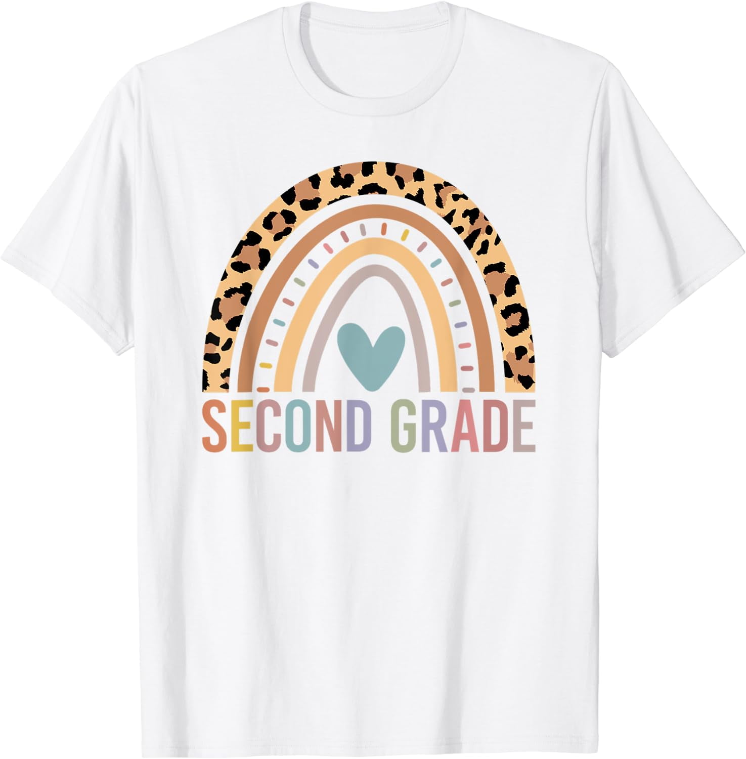 Second Grade Rainbow Girls Boys Teacher Team 2nd Grade Squad T-Shirt ...