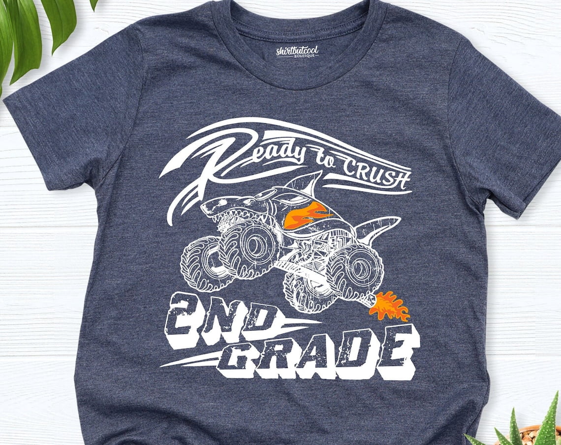 Second Grade Shirt Boy, Back To School Shirt Boys, I'M Ready To Crush ...