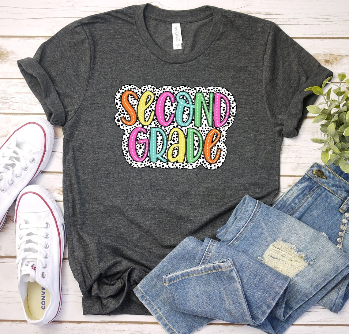 Second Grade Shirt, Dalmatian Second Grade Teacher Shirt, Teacher Shirt ...
