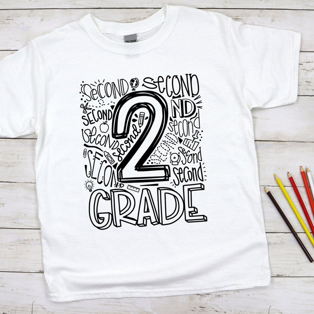 Second Grade Shirt, Kids Back To School 2Nd Grade Shirt, 2Nd Grade ...