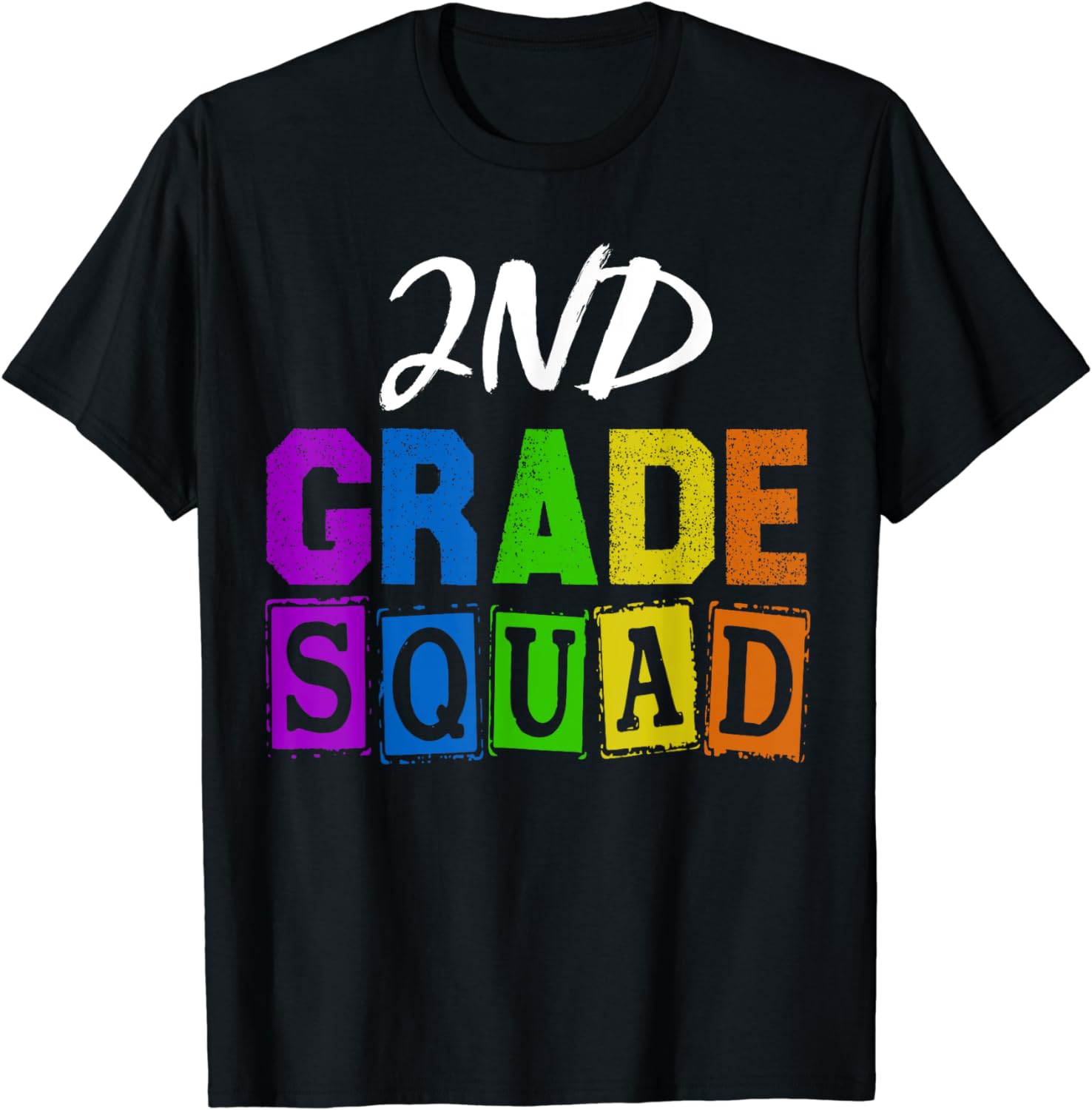 Second Grade Squad - 2nd Grade Team Retro 1st Day of School T-Shirt ...