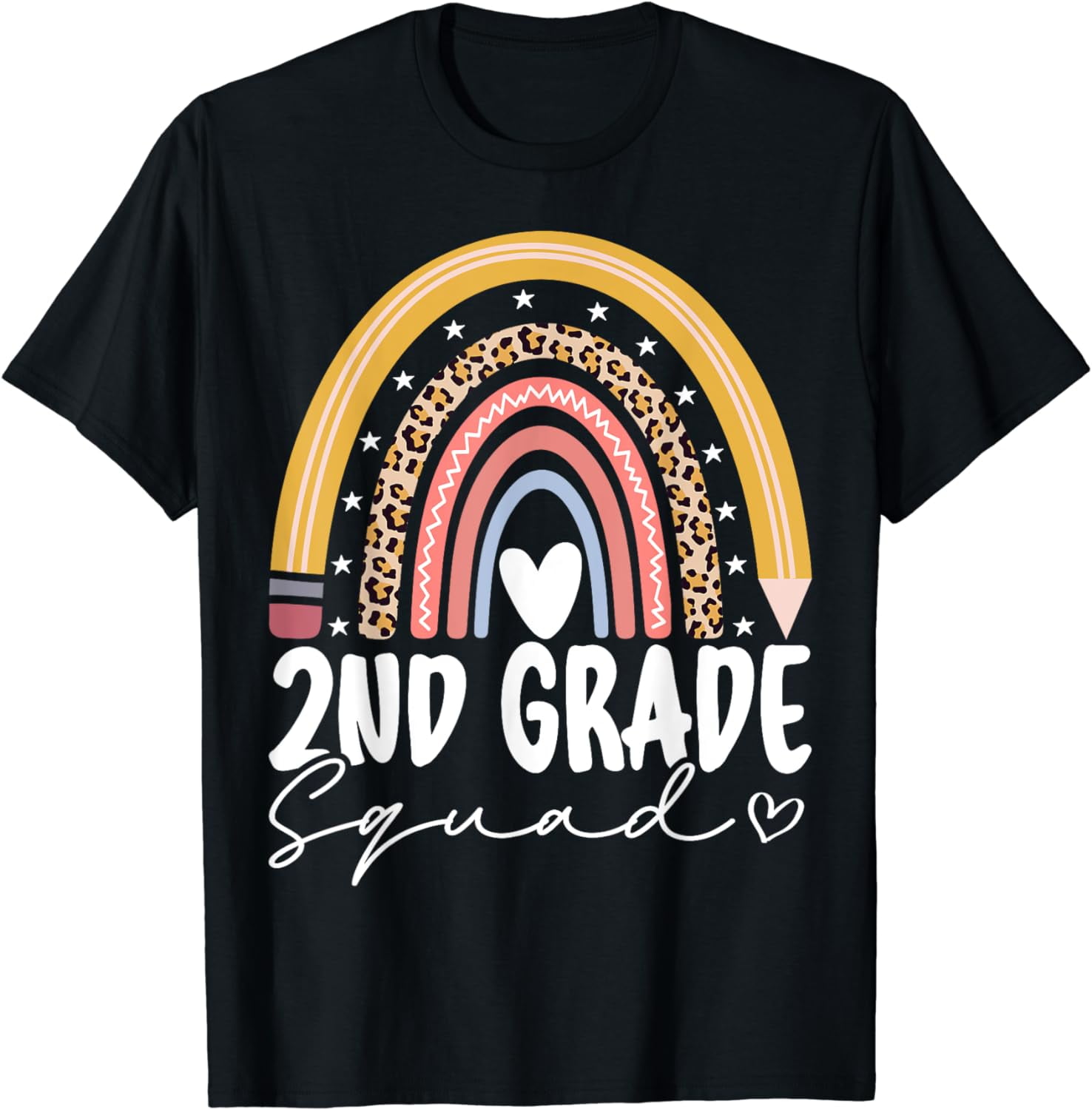 Second Grade Squad 2nd Grade Team Retro First Day of School T-Shirt ...