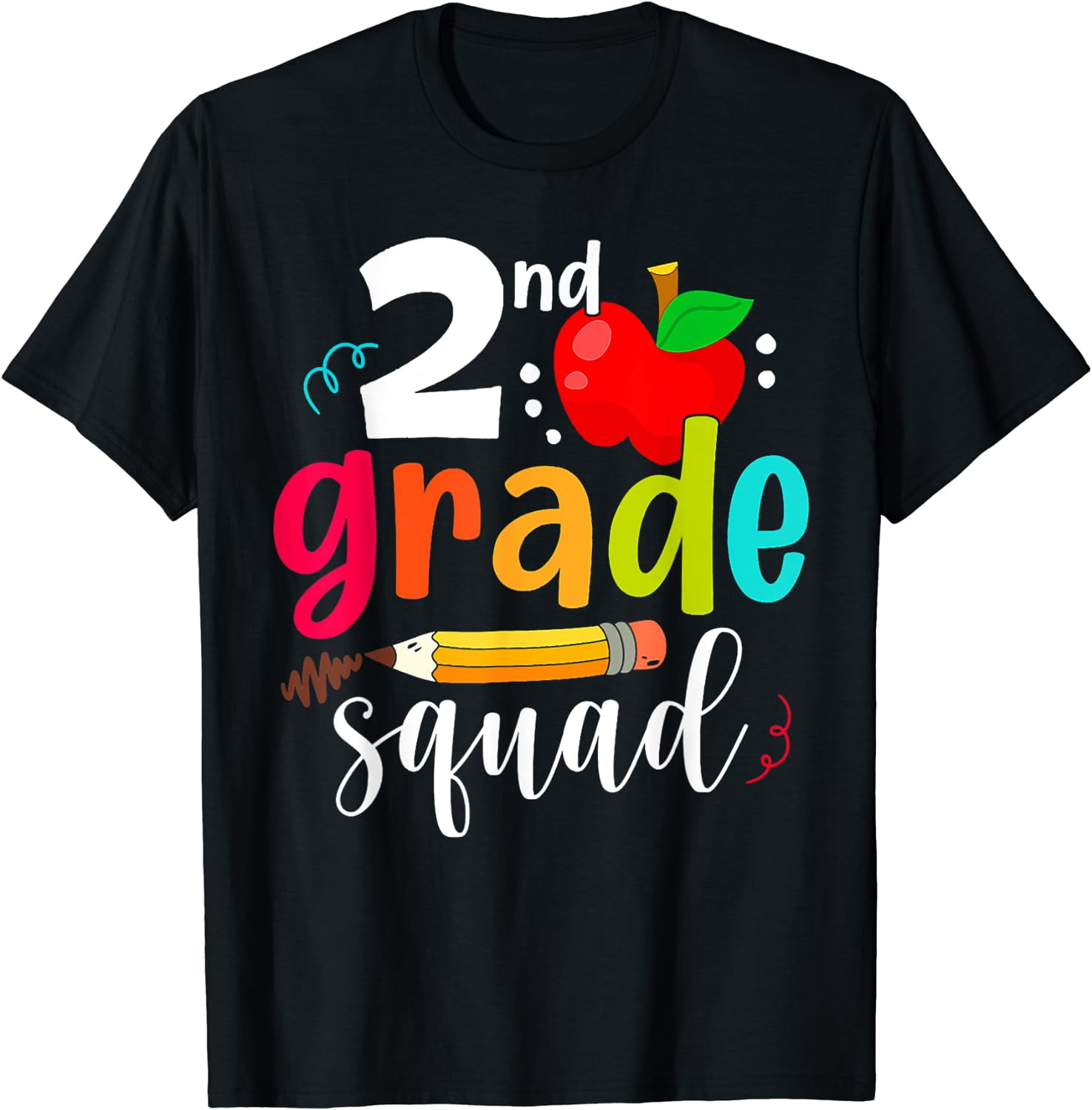 Second Grade Squad Funny Back To School 2nd Graders Teachers T-Shirt - Walmart.com