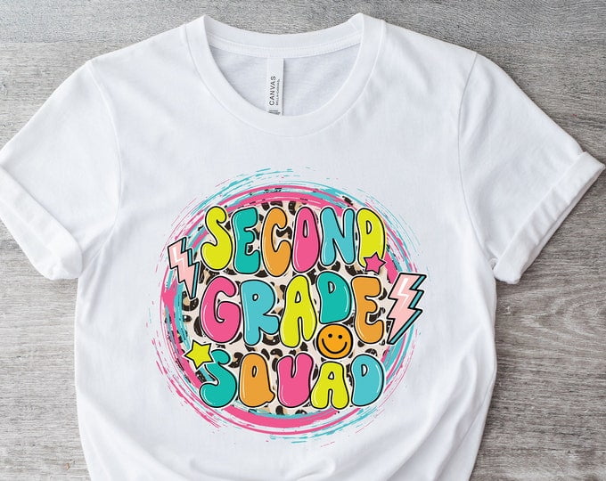 Second Grade Squad Shirt, Second Grade Crew Shirt, 2nd Grade Squad ...