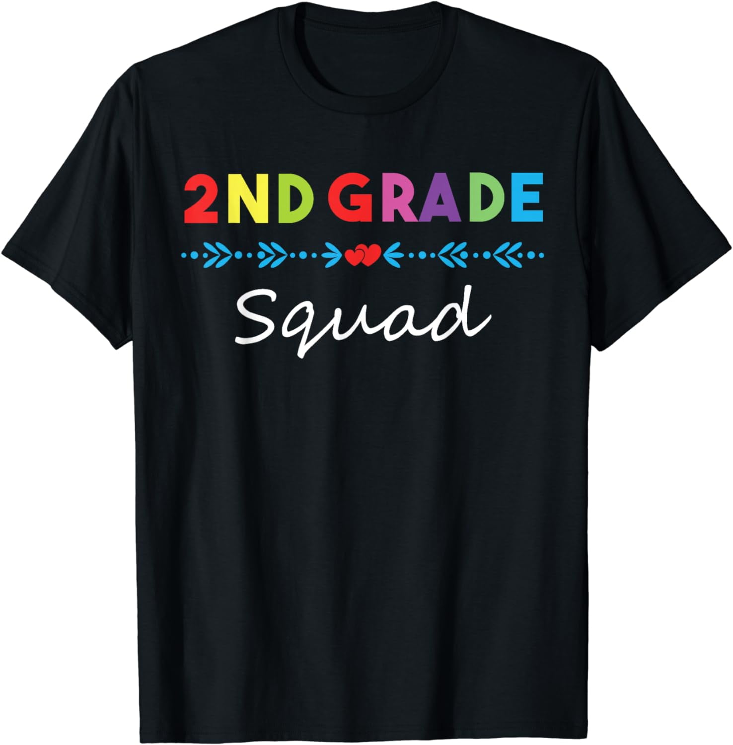 Second Grade Squad Teachers Kids 2nd Grade Back to School T-Shirt ...