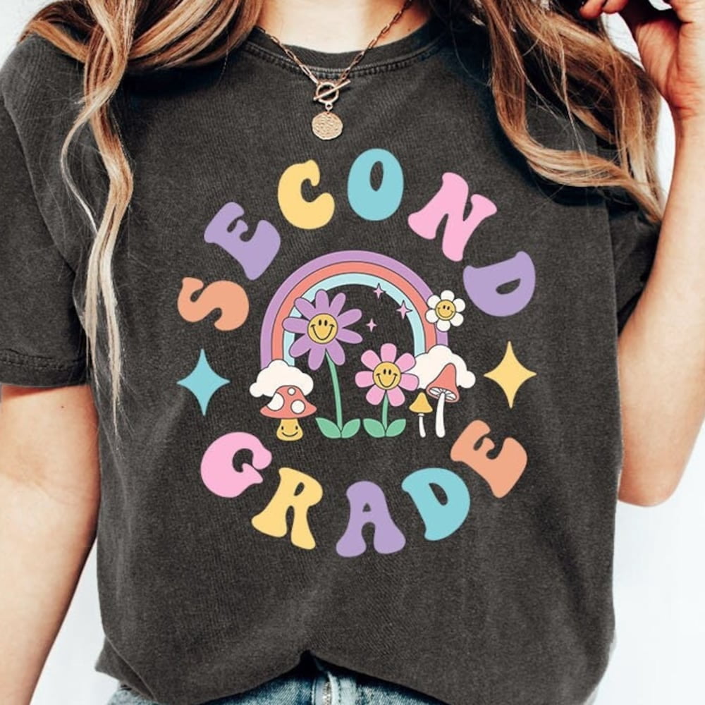 Second Grade Teacher Shirt, 2nd Grade Teacher Shirt, Second Grade Shirt ...