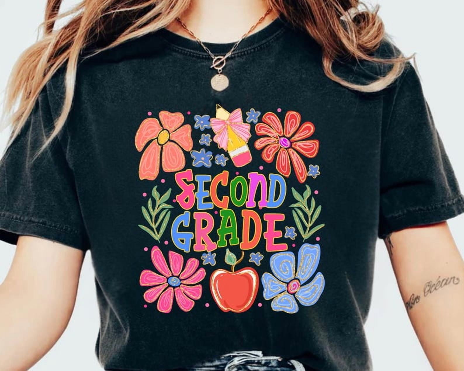 Second Grade Teacher Shirt, Back to School 2nd Grade Tee, Second Grade ...