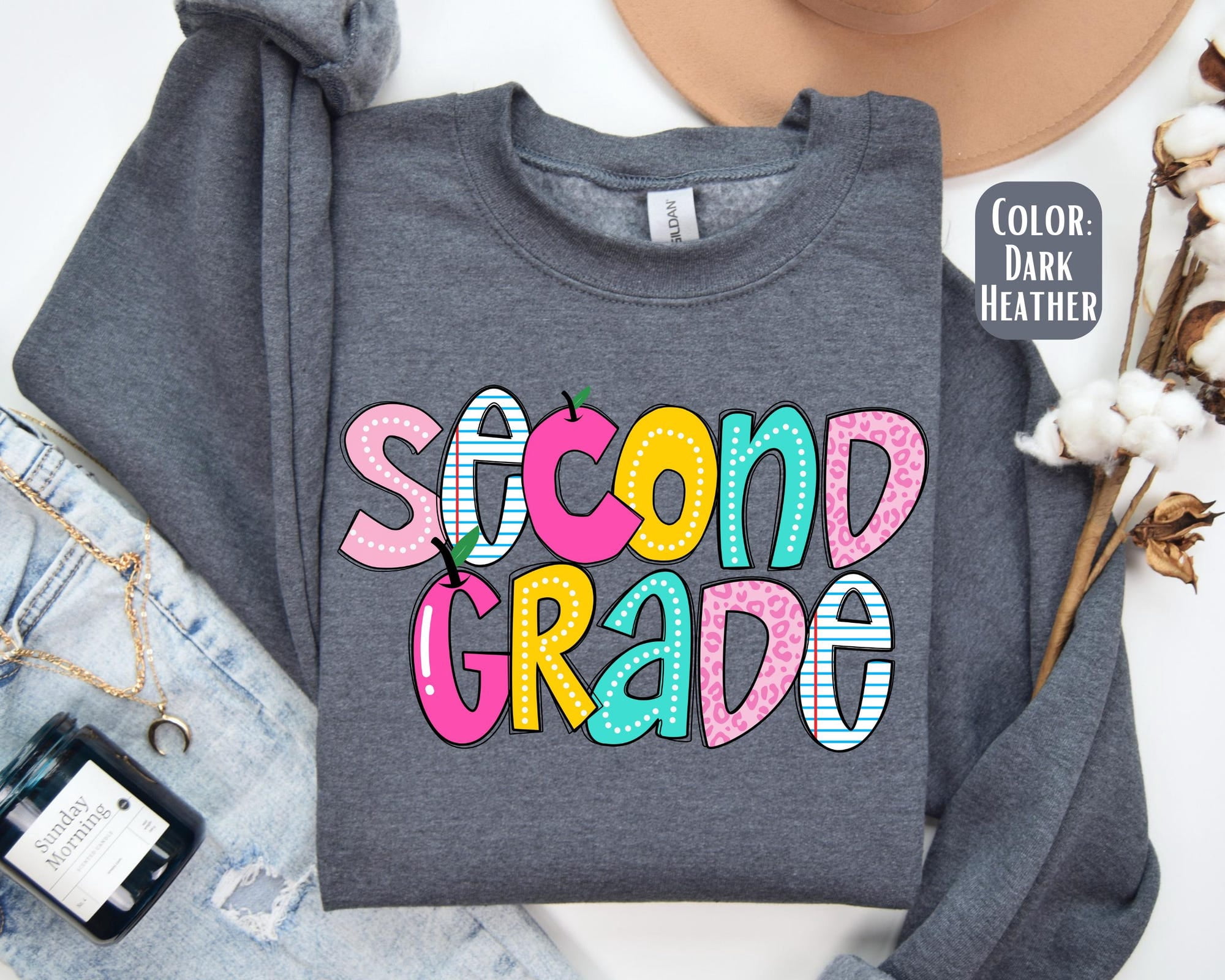 Second Grade Teacher TShirt Back to School Gift - Walmart.com