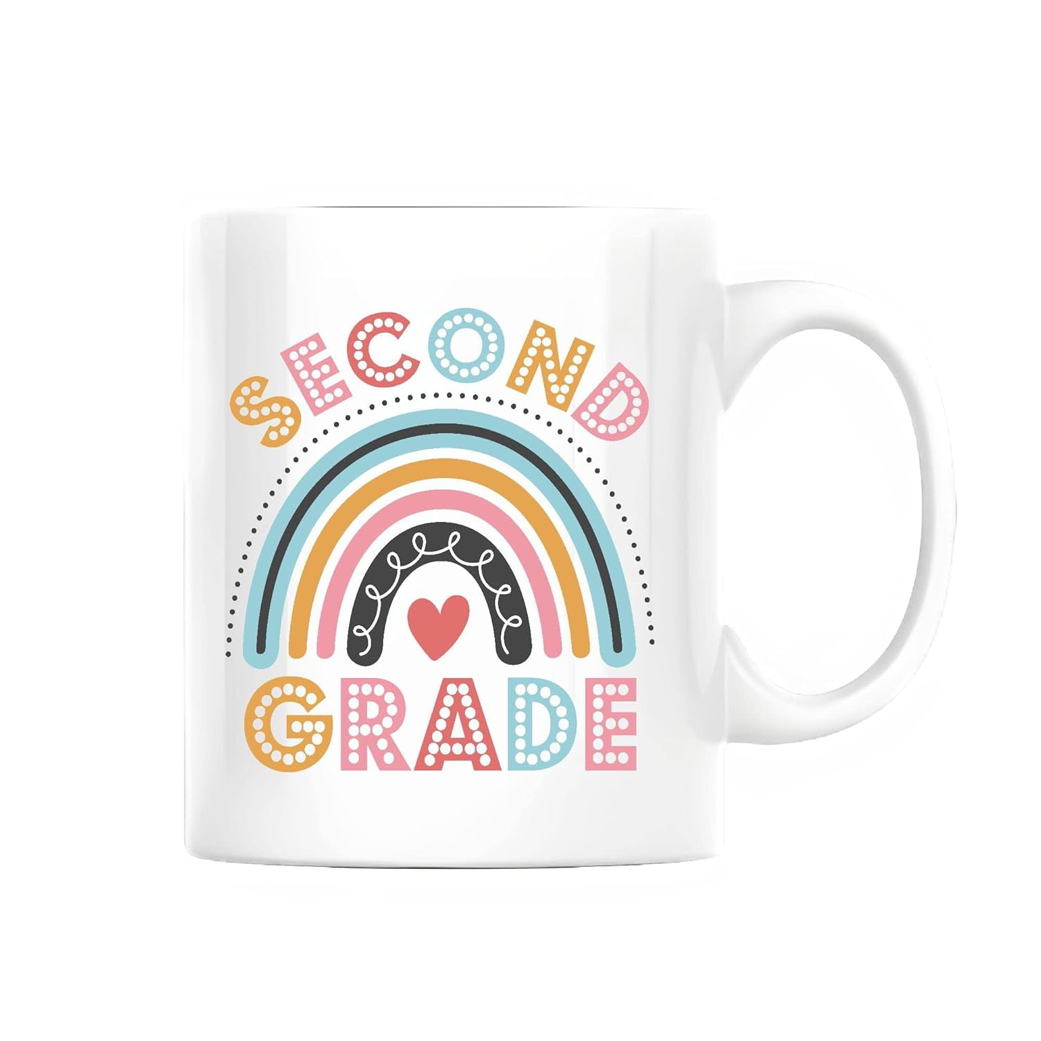 Second Grade rainbow graphic Teacher Students cute 2nd grade Back to ...