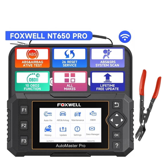 [Second Hand] FOXWELL Full OBD2 Automotive Code Scanner+Clip Pliers ...