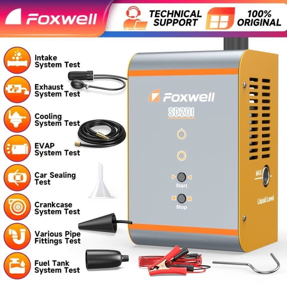 [Second Hand] FOXWELL SD201 Automotive EVAP Smoke Machine Vacuum Leak ...