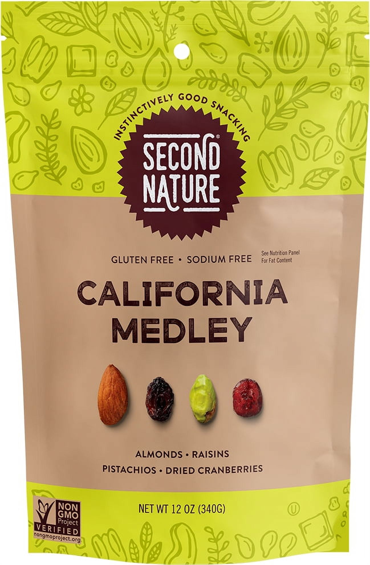 Second Nature California Medley, 12 oz – Healthy Trail Mix with Almonds ...