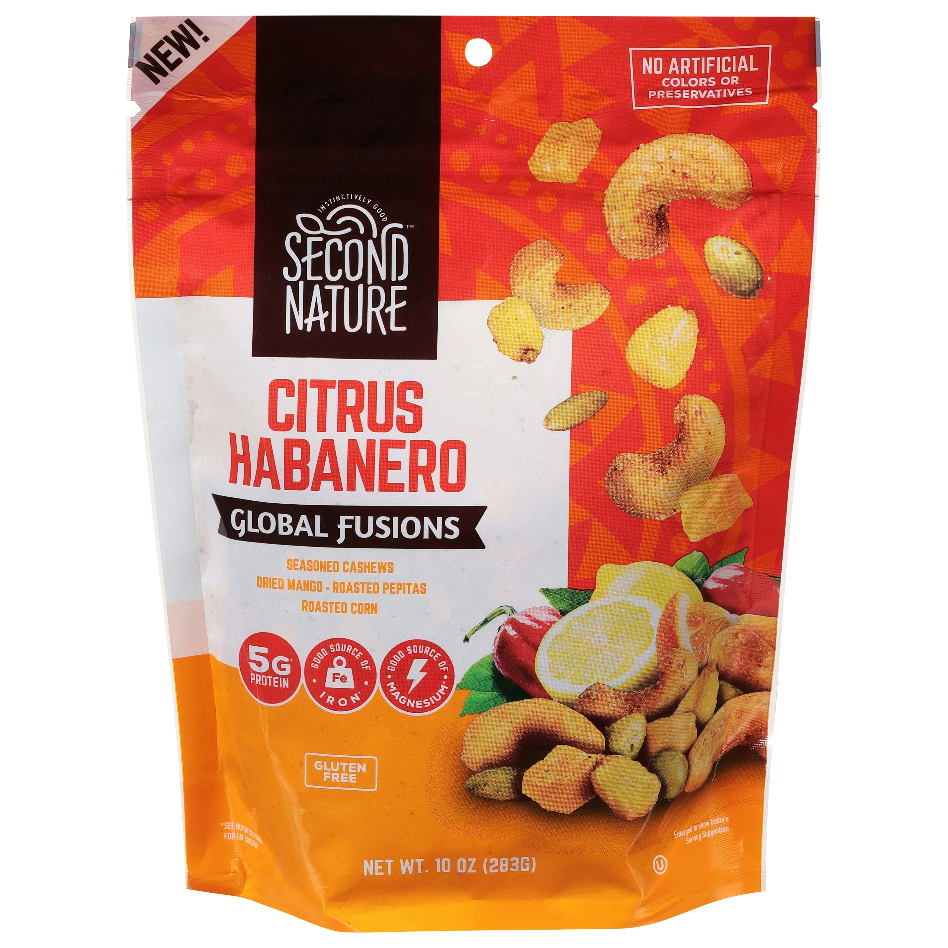 Second Nature Citrus Habanero Trail Mix 10 oz (Pack Of 6) - Walmart.com