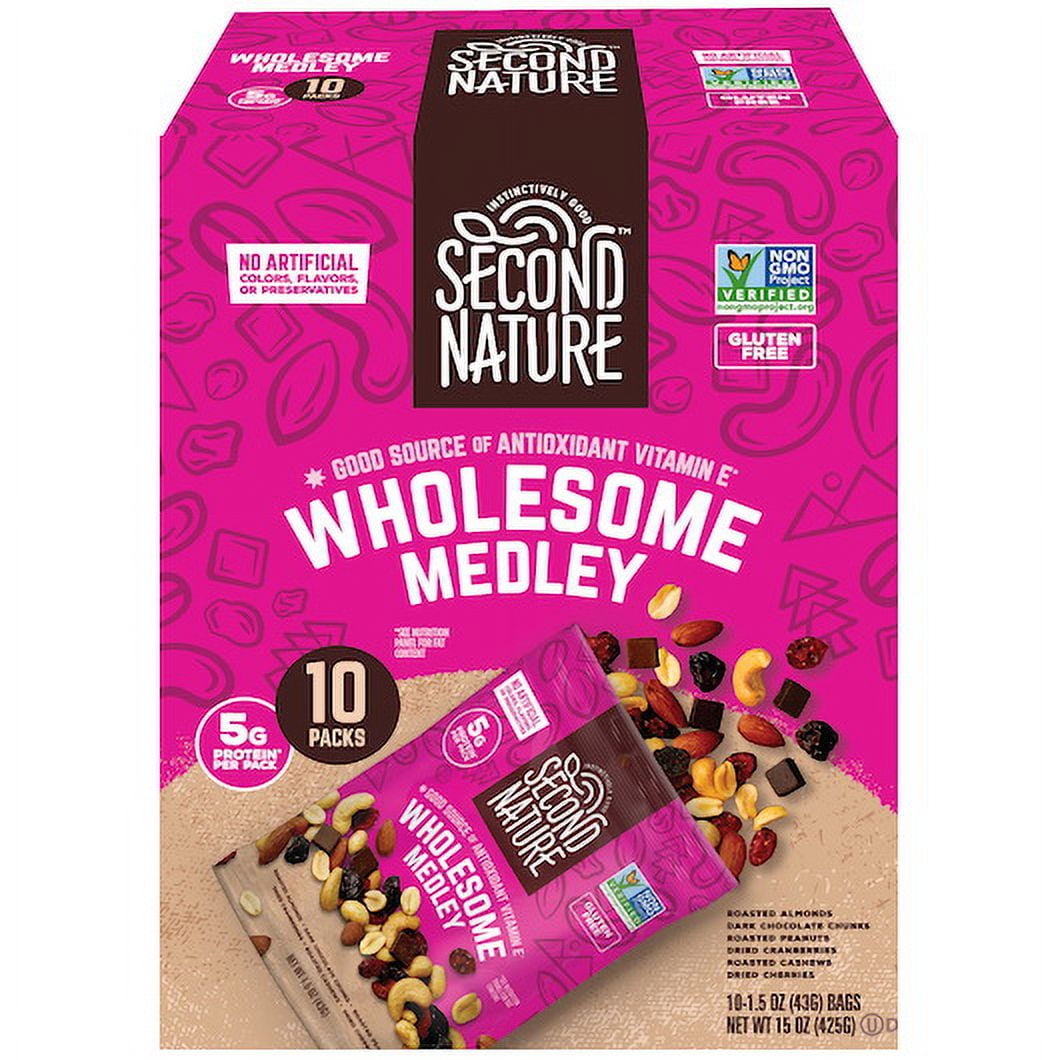 Second Nature Gluten Free Nut Medley Mix Wholesome - 1.5 oz 10 ea ...