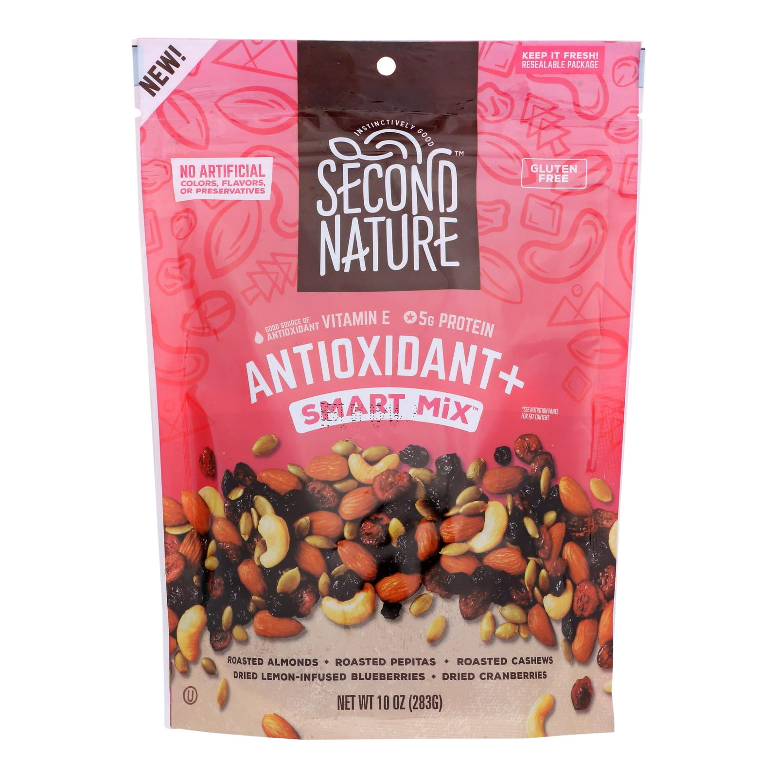 Second Nature - Nut Medley Antioxident Smart Mix - Case of 6-10 OZ ...