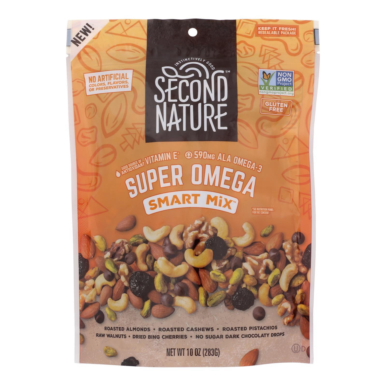 Second Nature - Nut Medley Super Omega Smart Mix - Case of 6-10 OZ ...