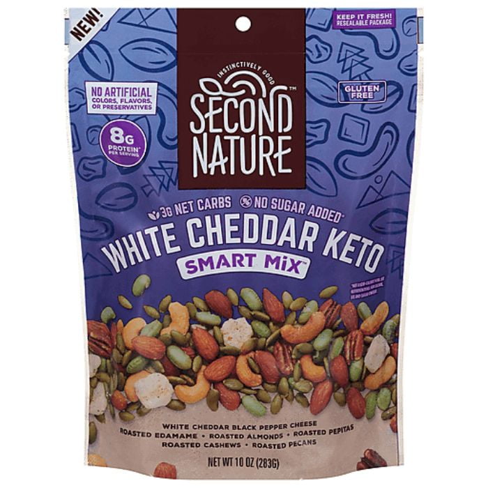 Second Nature Trail Mix Wht Cheddar 10 Oz - Pack Of 6 - Walmart.com