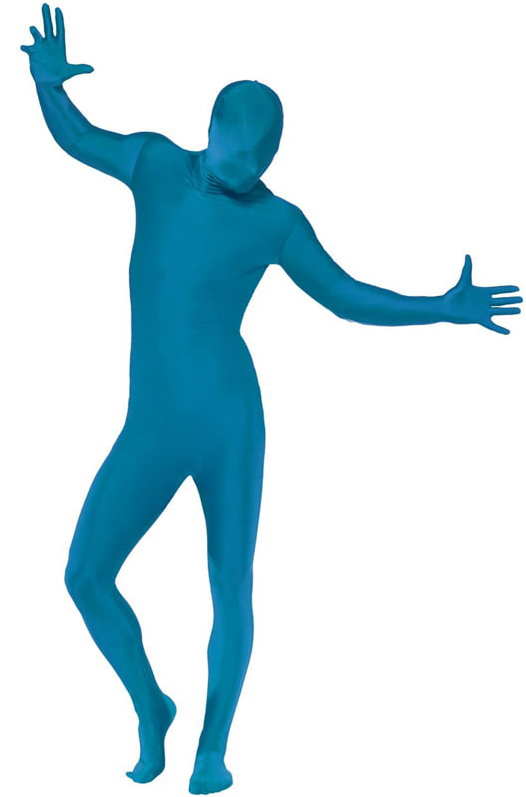 Second Skin Suit Adult Blue Costume Medium Male Fancy Dress Party Book ...