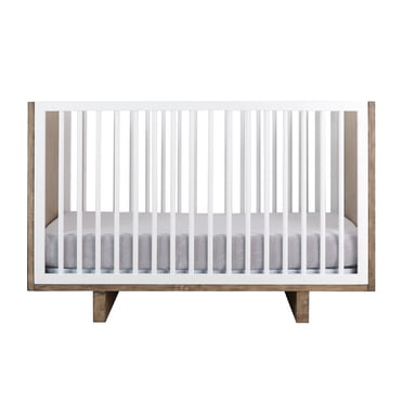 Delta Children Jade 4-in-1 Convertible Crib, Bianca White/Bronze ...