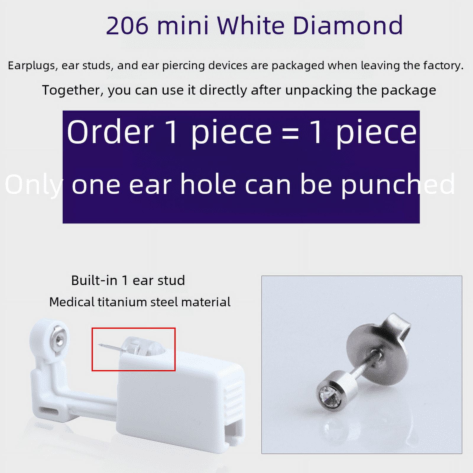 Second-generation ear piercing tool set disposable sterile ear piercing ...