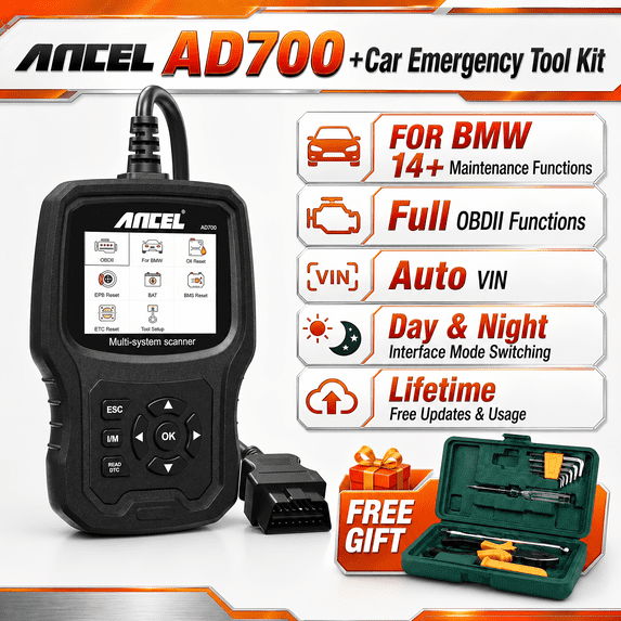 [Second-hand][Combination Pack] ANCEL FOR BMW + Car Emergency Tool Kit ...
