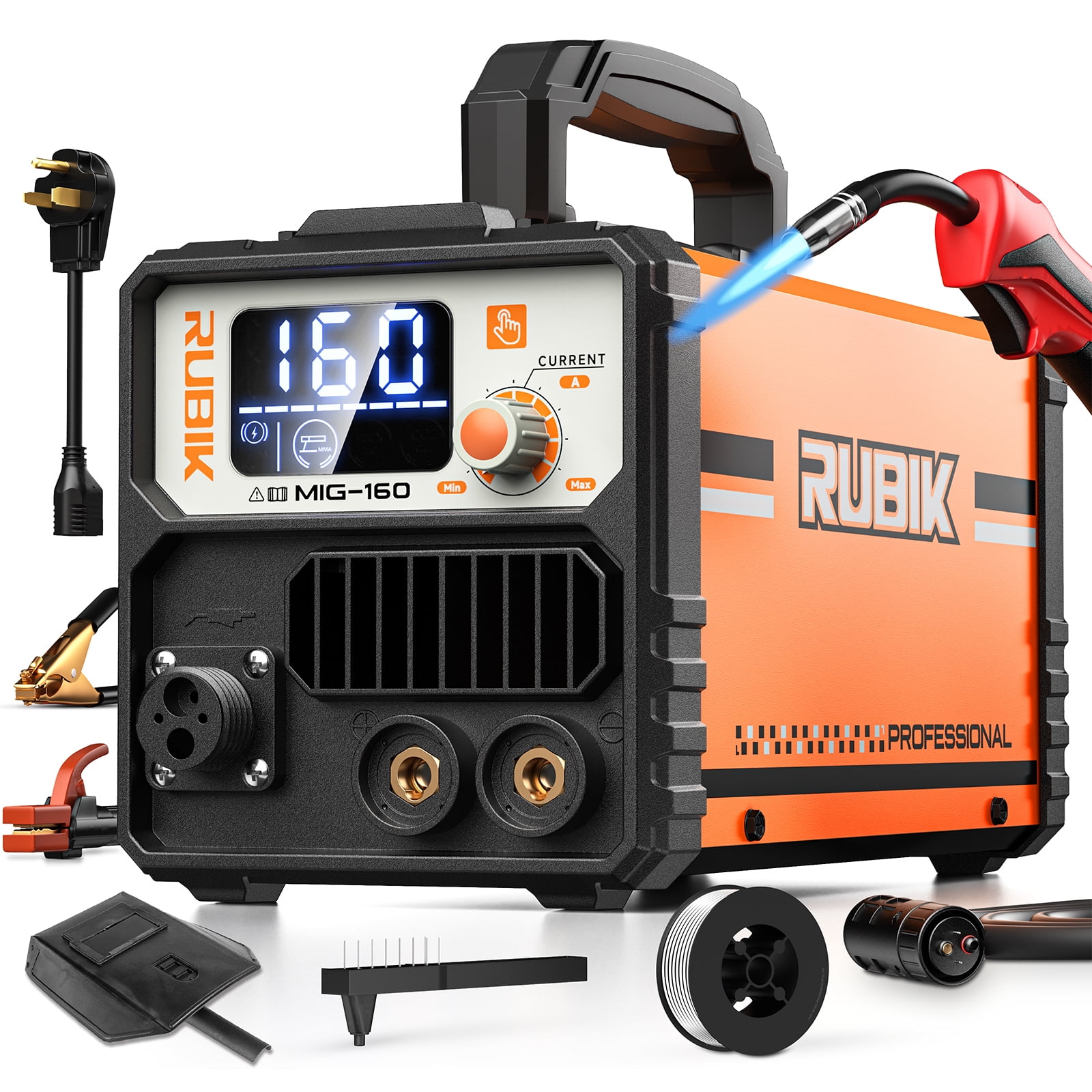 Second-hand Rubik Multiprocess 160A MIG Welder, 110V Flux Core MIG ...