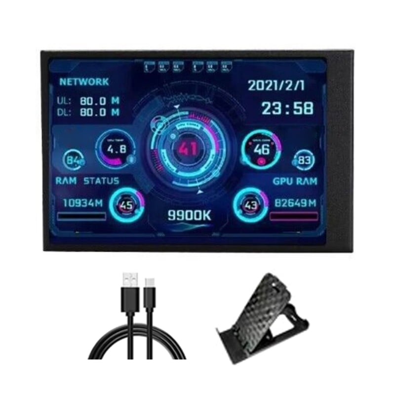 Secondary Monitor with Type C Port Easy for Double Screen Productivity ...